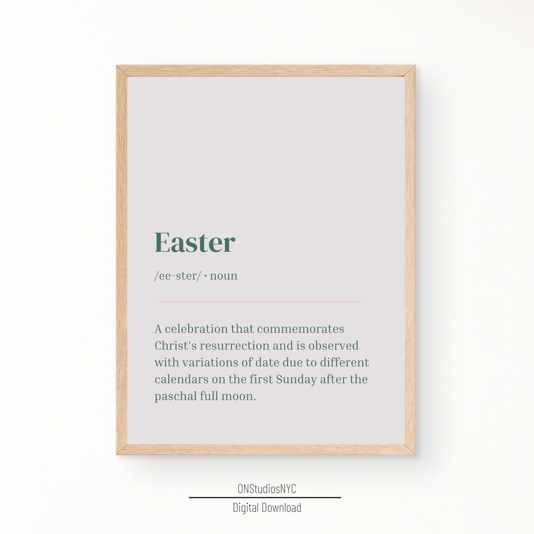 Easter Wall Art Happy Easter Minimalist Easter Easter Printables Easter ...