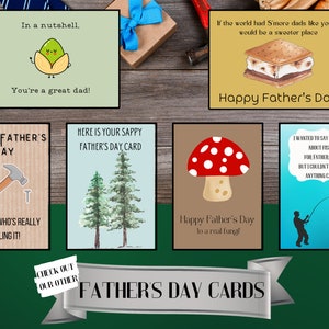 Printable Father's Day Card, Instant Download, Funny Father's Day Card ...