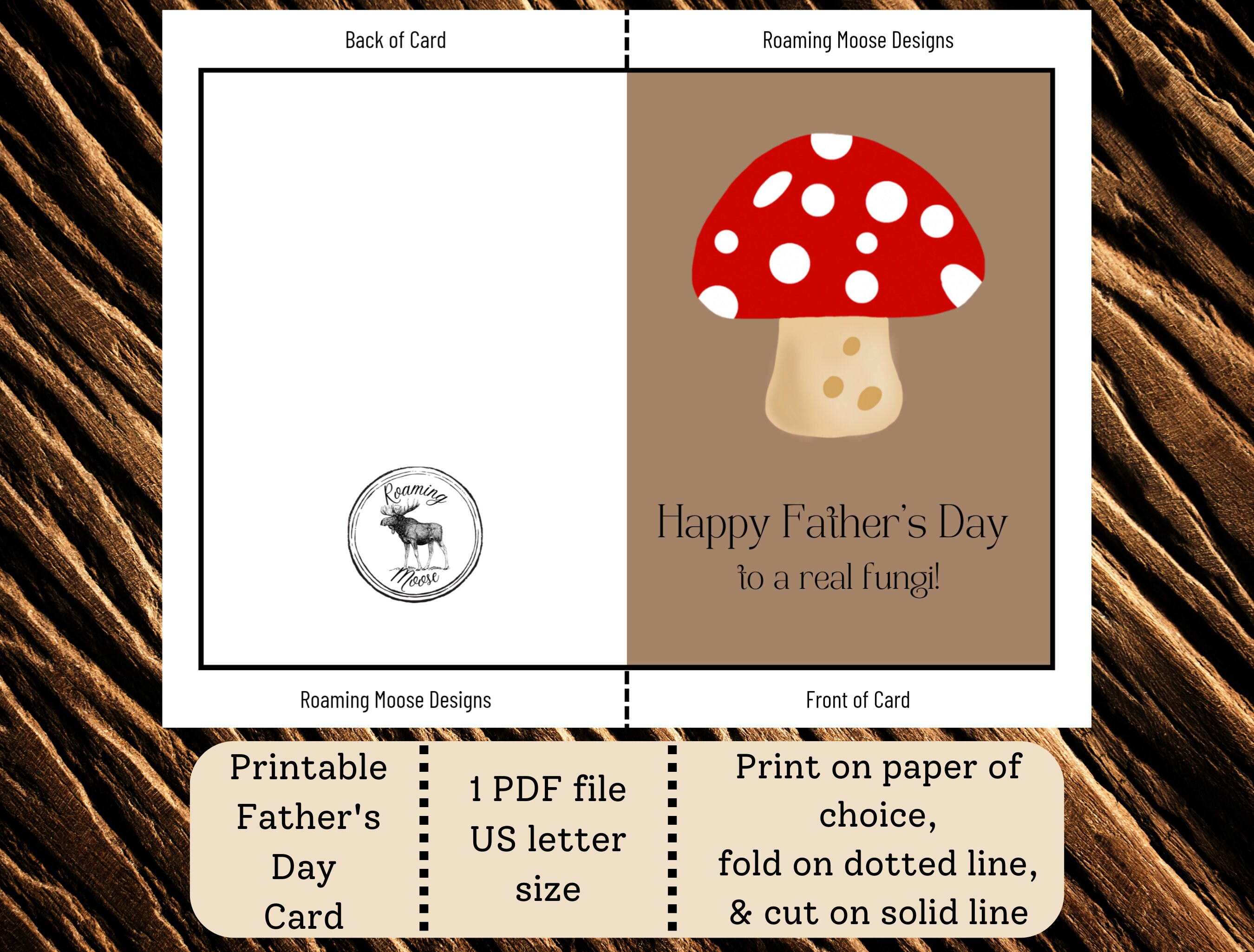 Printable Father's Day Card, Instant Download, Funny Father's Day Card ...