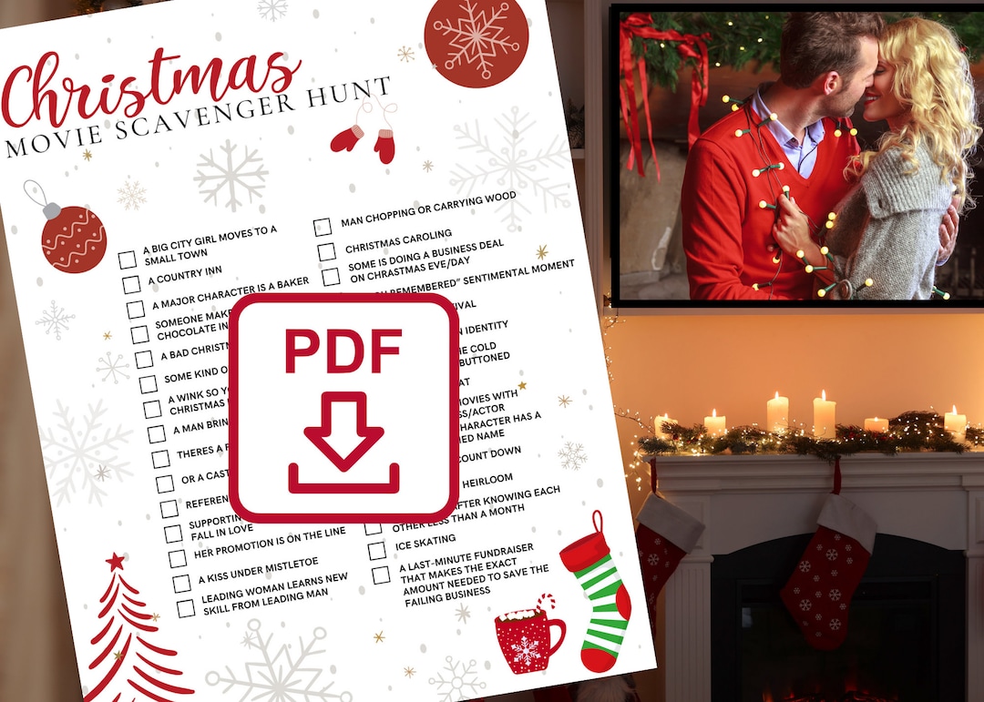 Christmas Movie Scavenger Hunt - Etsy