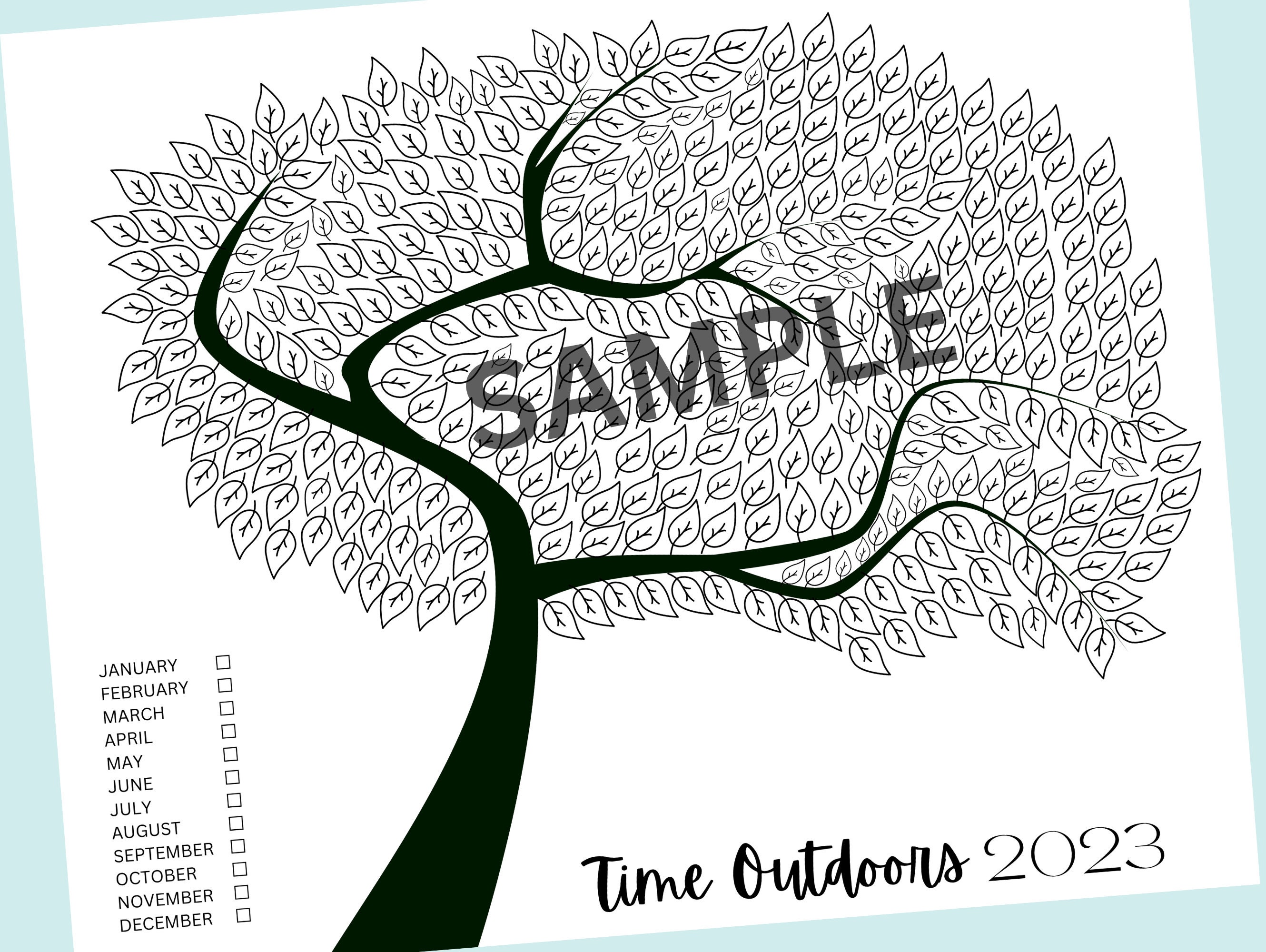 Printable Tree Tracker 350 - Etsy