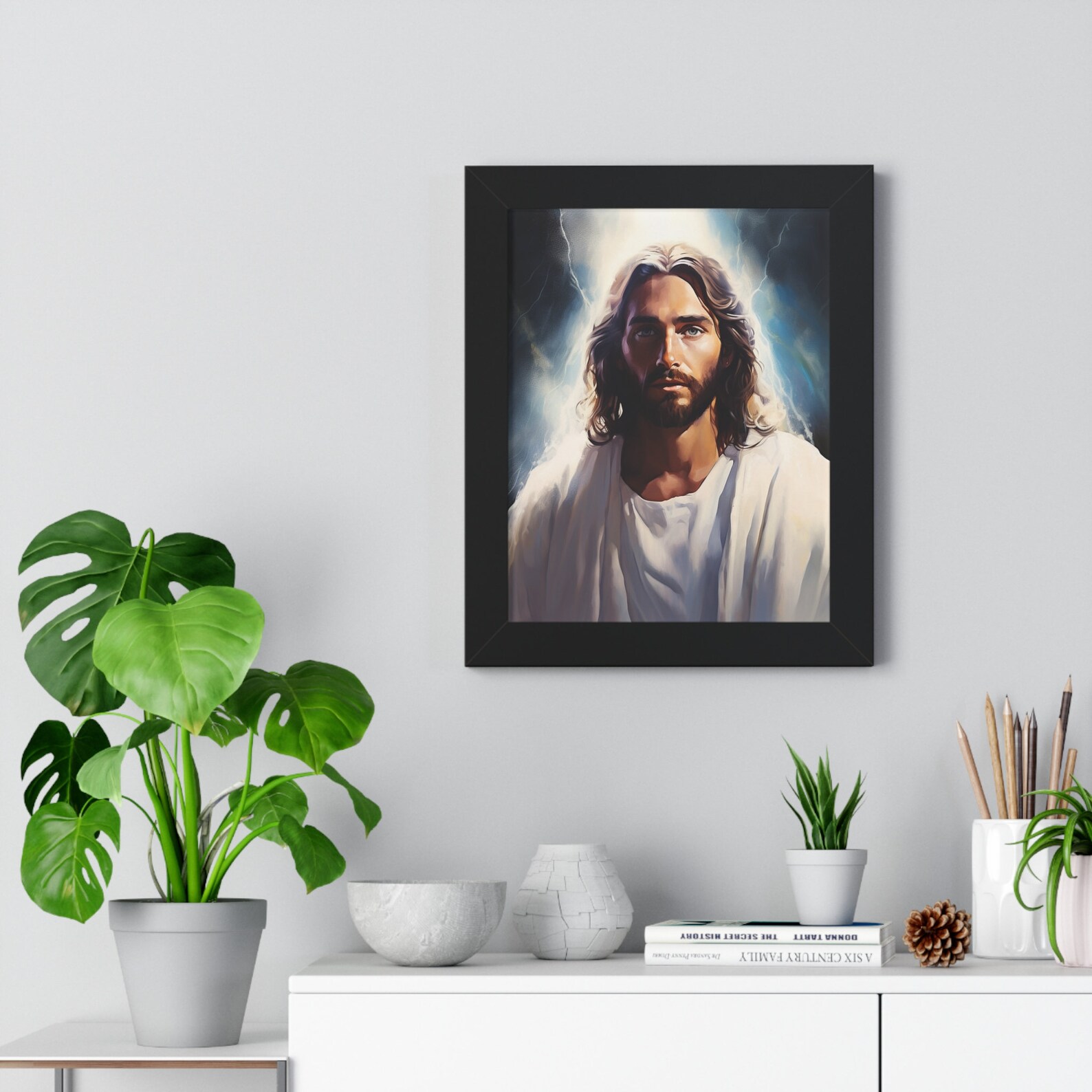 Jesus Artwork Digital File Art Painting Christianity Jesus Art Portrait ...