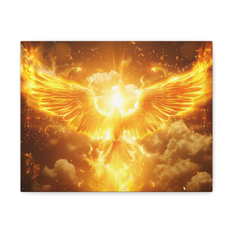 The Fire of the Holy Spirit/ Canvas/radiant Light/golden Flames/holy ...