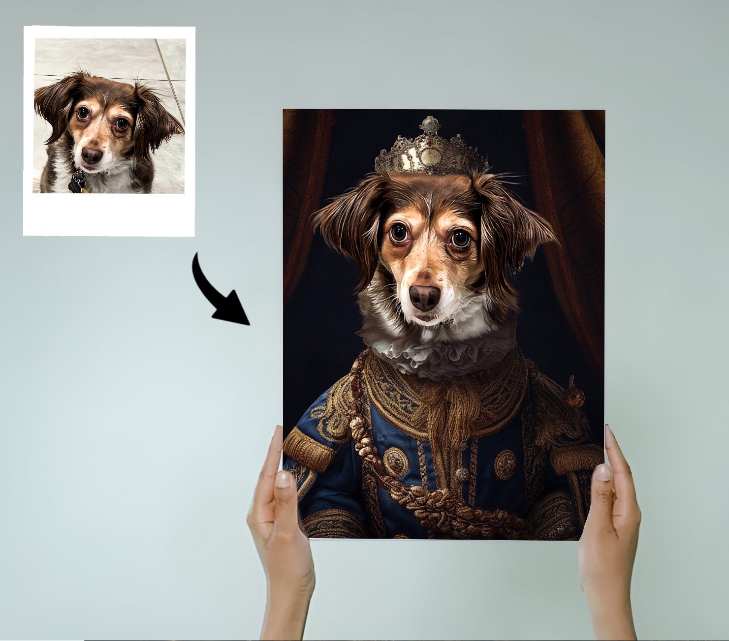 Digital Custom Pet Portrait/pet Digital Portrait/custom Pet Portrait ...