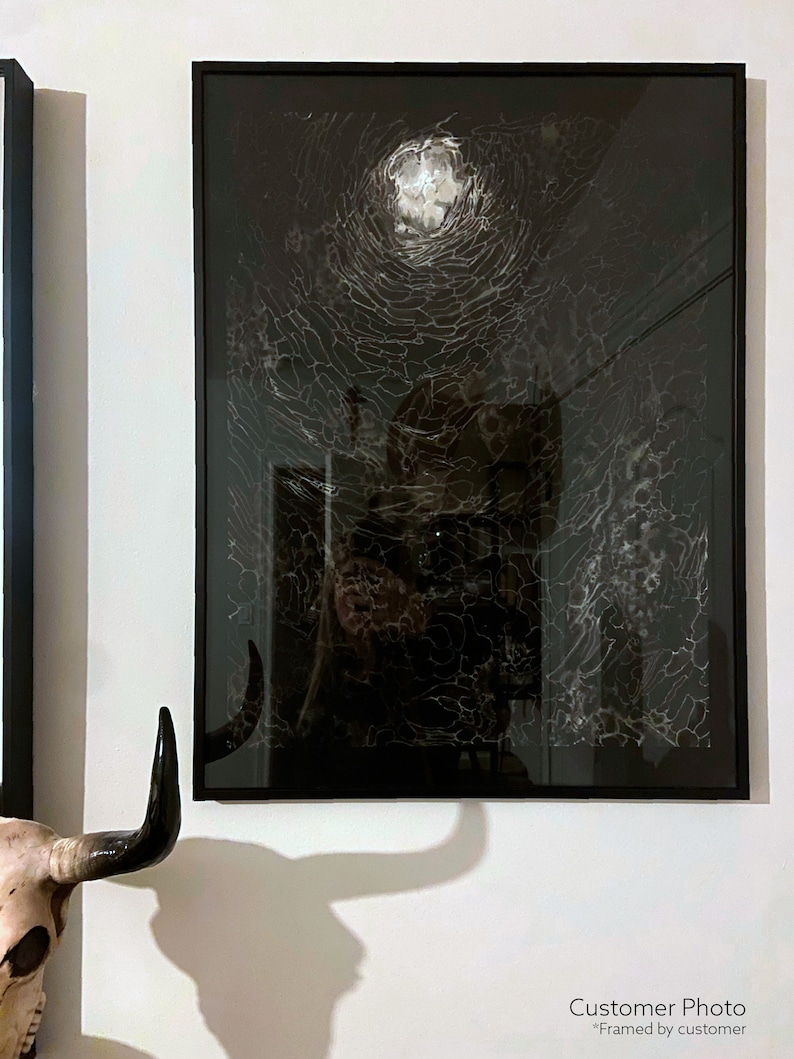 Dark Art Print - Large Moody Wall Art of Psychedelic Void / Trippy ...