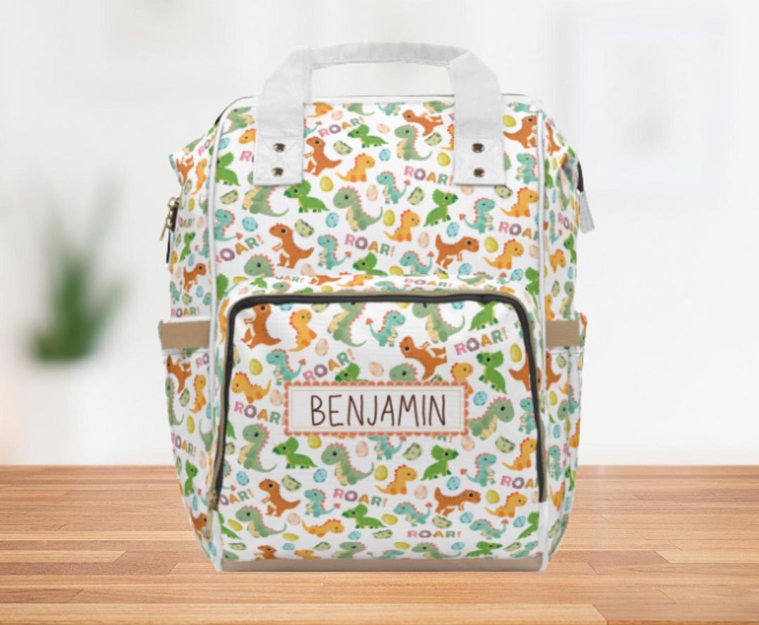 Personalized Diaper Bag Boy, Dinosaur Diaper Bag, Custom Diaper Bag ...