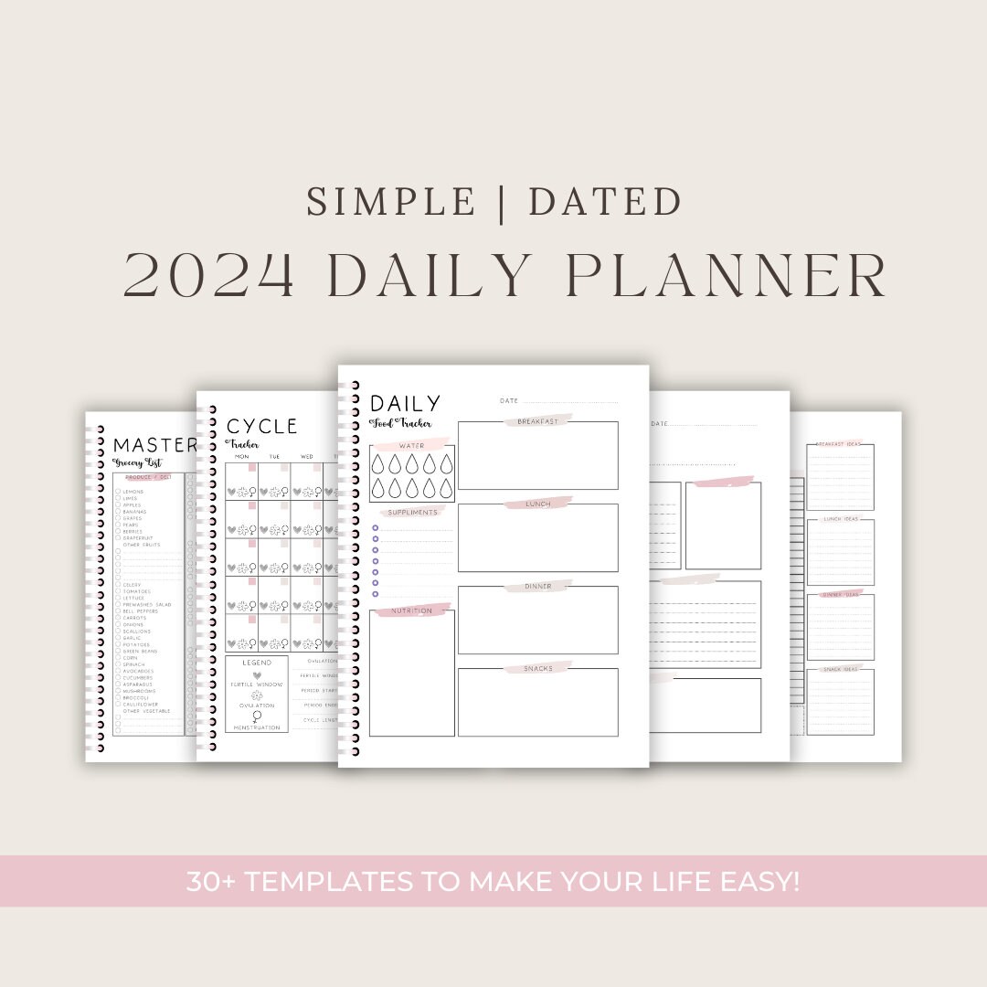 Ultimate Simple Planner | DATED | 30+ Templates | Daily Planner ...