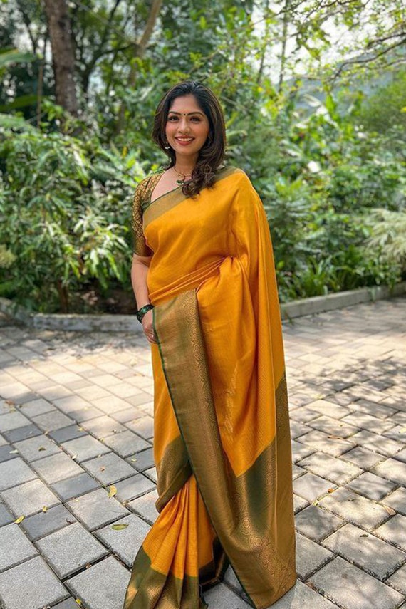 Yellow Color Saree