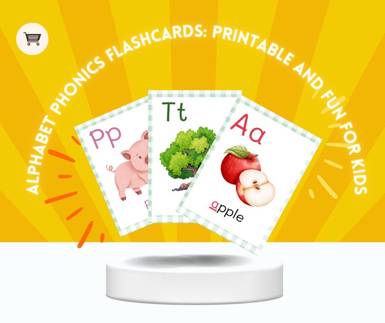 Alphabet Phonics Flashcards: Printable and Fun for Kids - Etsy
