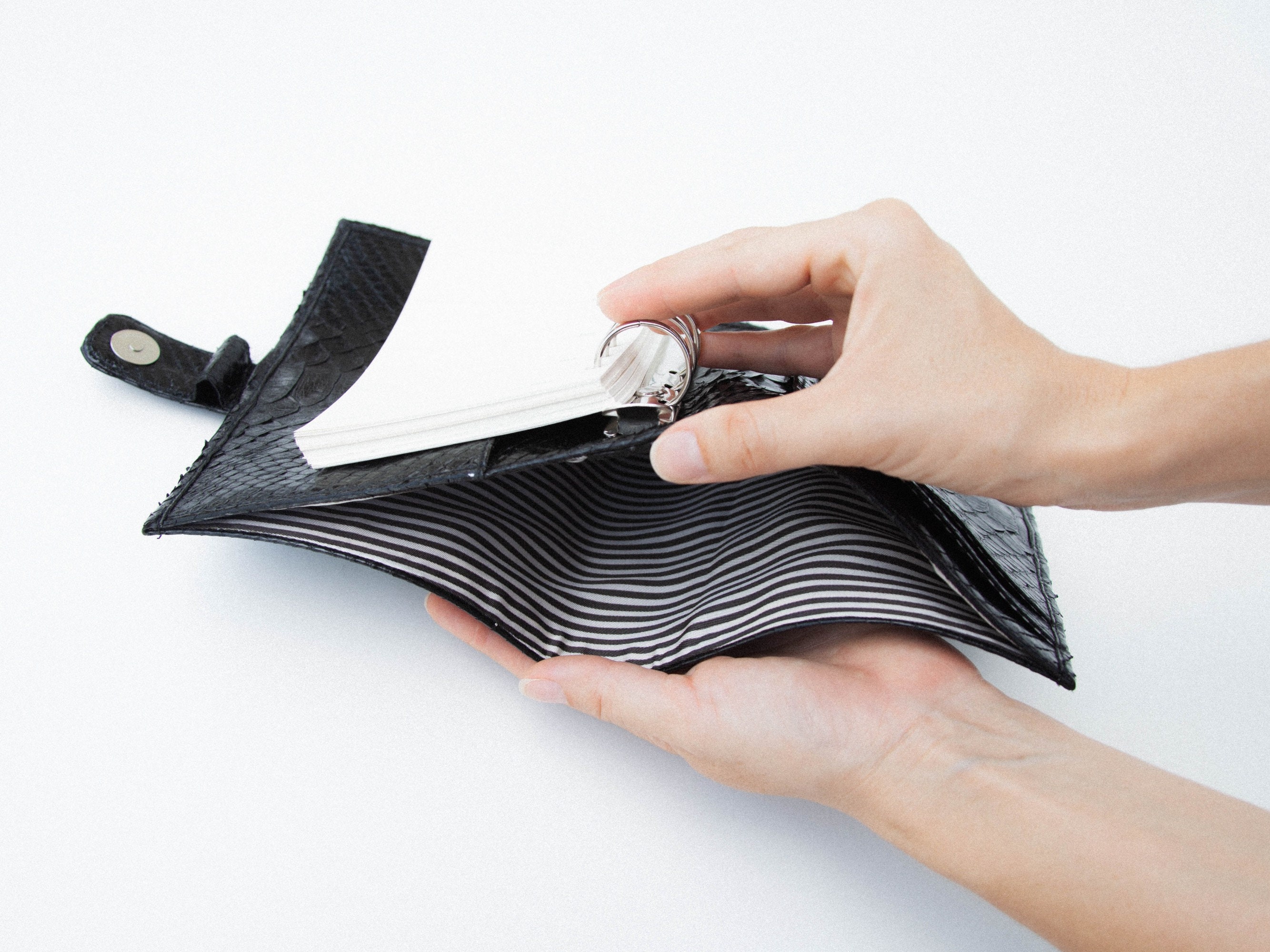 A6 Planner Binder Python Leather Organiser Black - Etsy