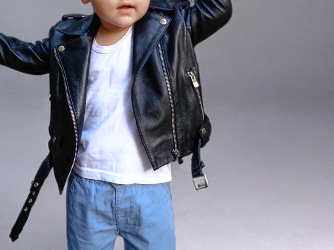 Kids Leather Jacket Baby - Etsy
