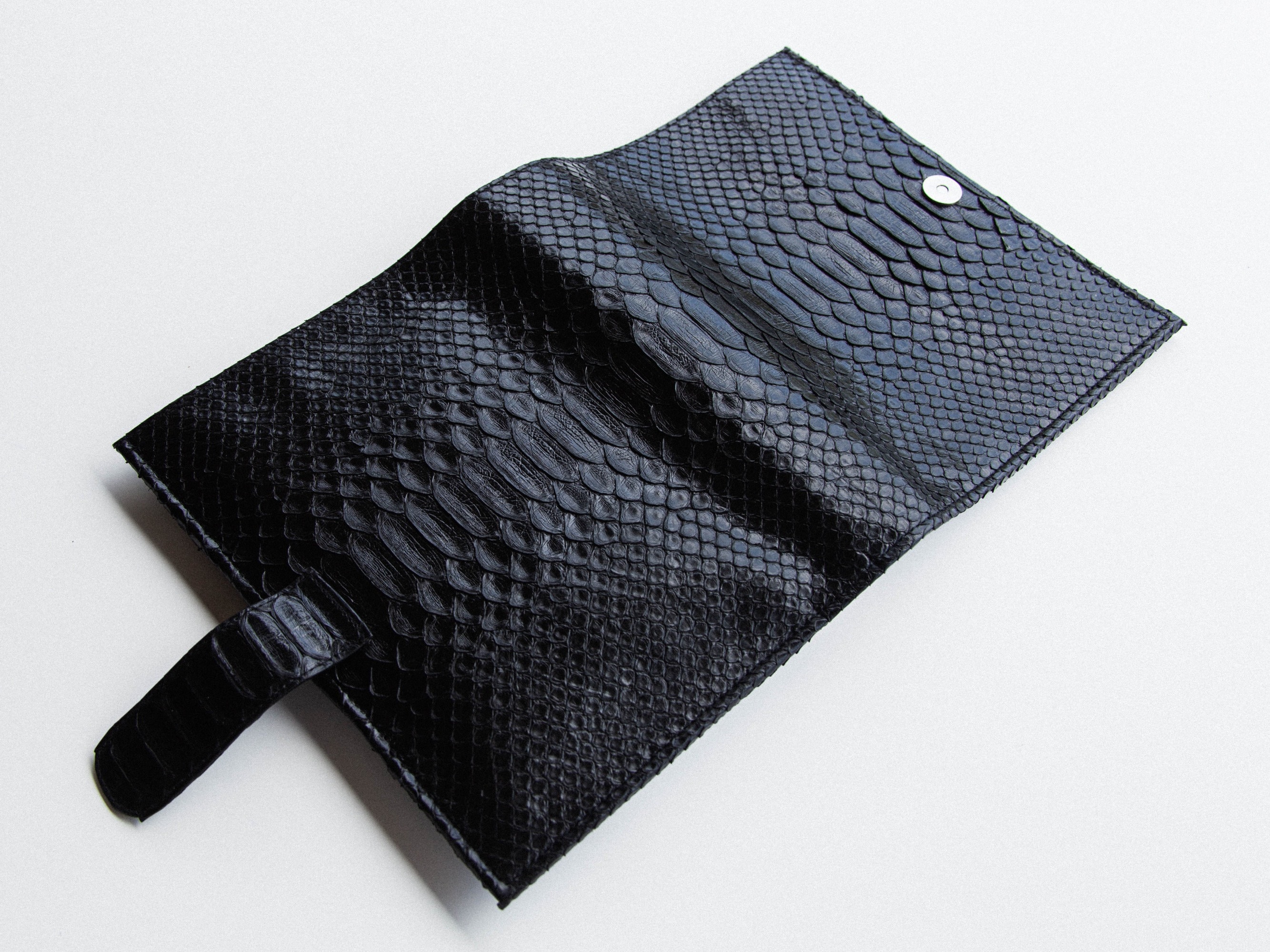 A5 Planner Binder Black Python Leather - Etsy