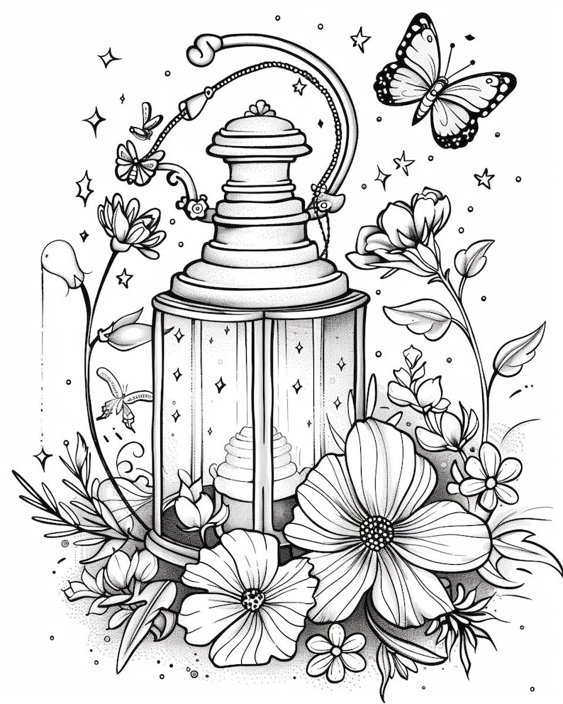 Magic Lantern; Coloring Pages; Creativity and Relaxation; Coloring Book ...