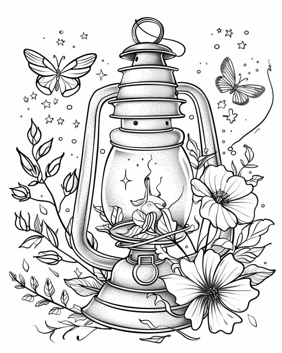Magic Lantern; Coloring Pages; Creativity and Relaxation; Coloring Book ...