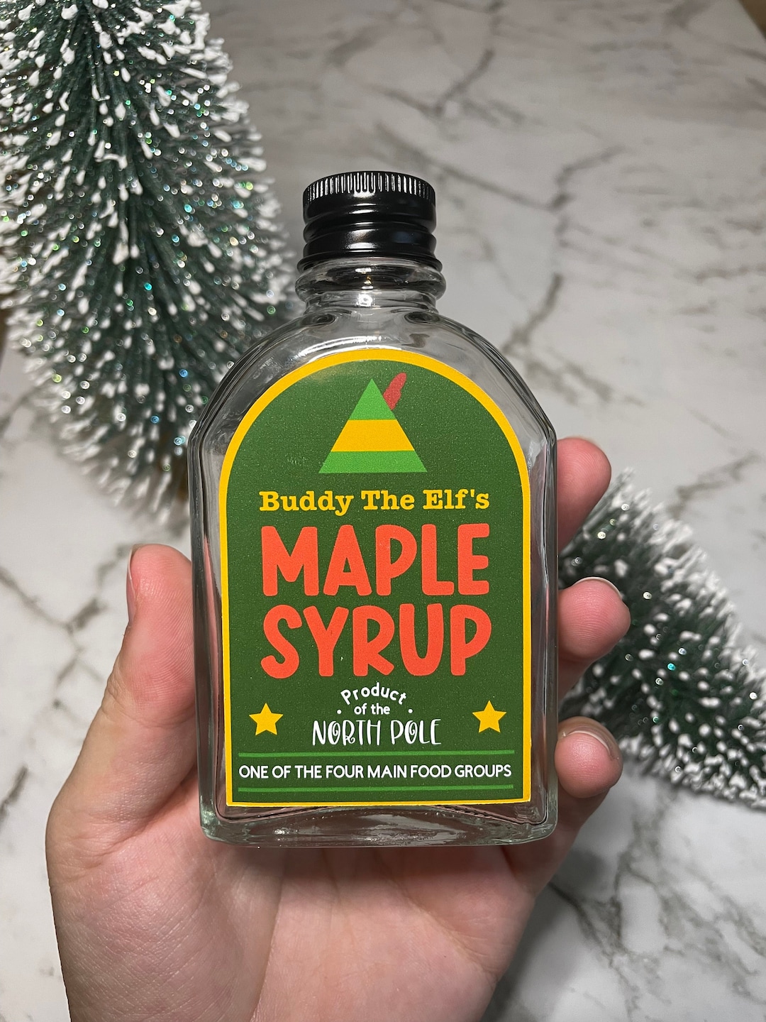 Buddy the Elf's Maple Syrup Label Sticker Only - Etsy