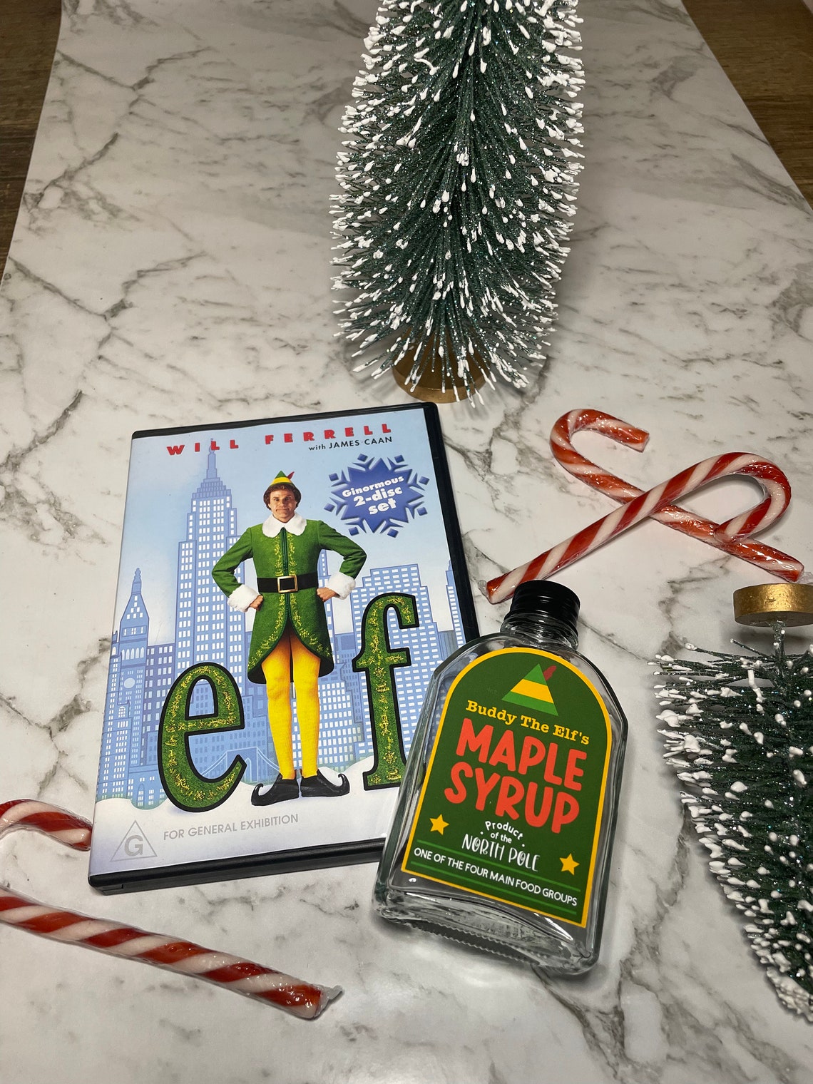 Buddy the Elf's Maple Syrup Label - Digital Product | Arch Label - Etsy