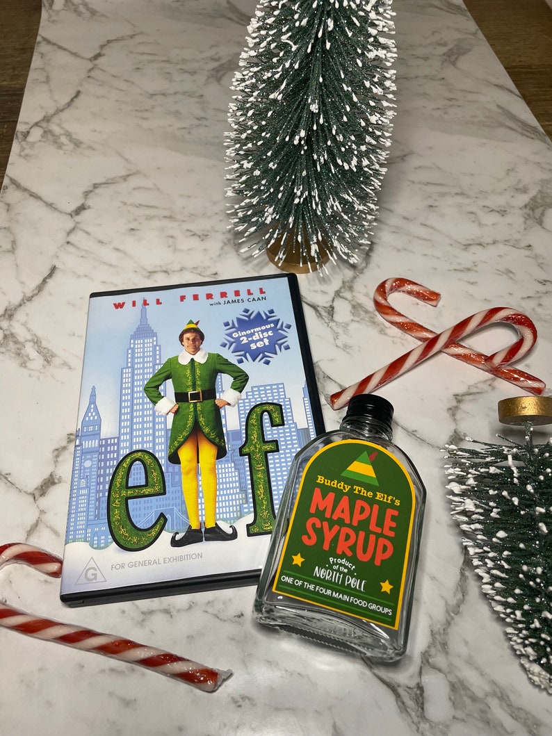 Buddy the Elf's Maple Syrup Label Sticker Only - Etsy