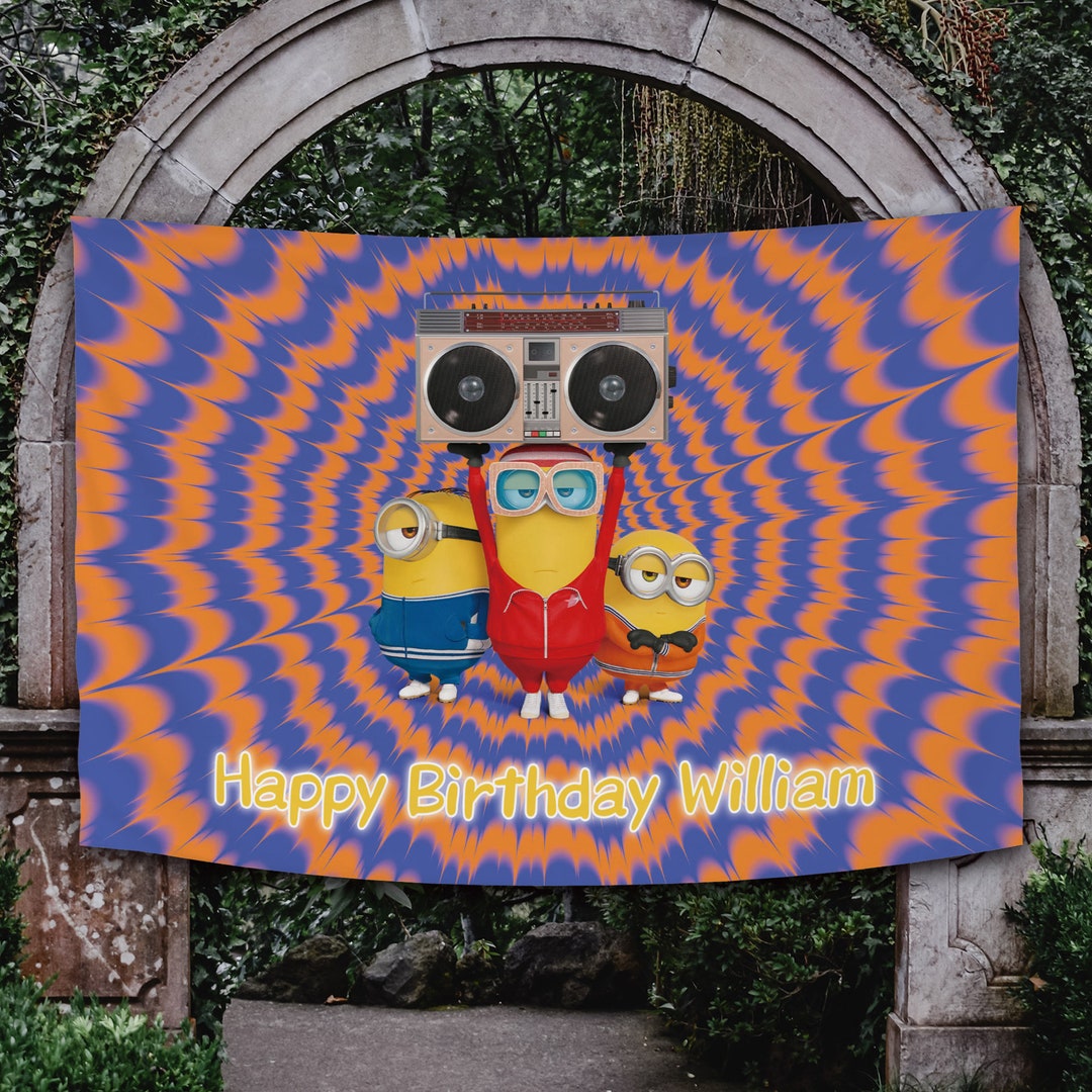 Minions Custom Backdrop Photography Backdrop Birthday Party - Etsy