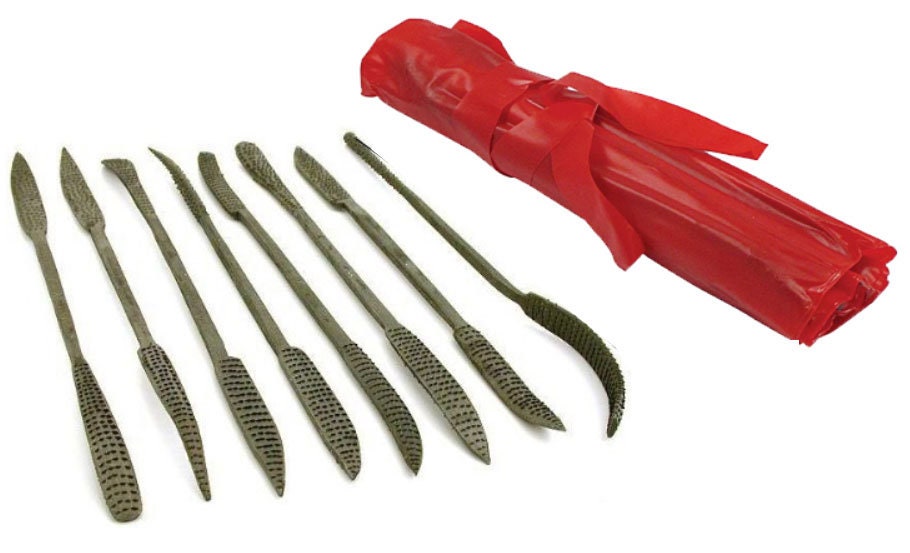 8PC Wood Soapstone Files and Rasps, Double Ended Riffler Wood Rasp File ...