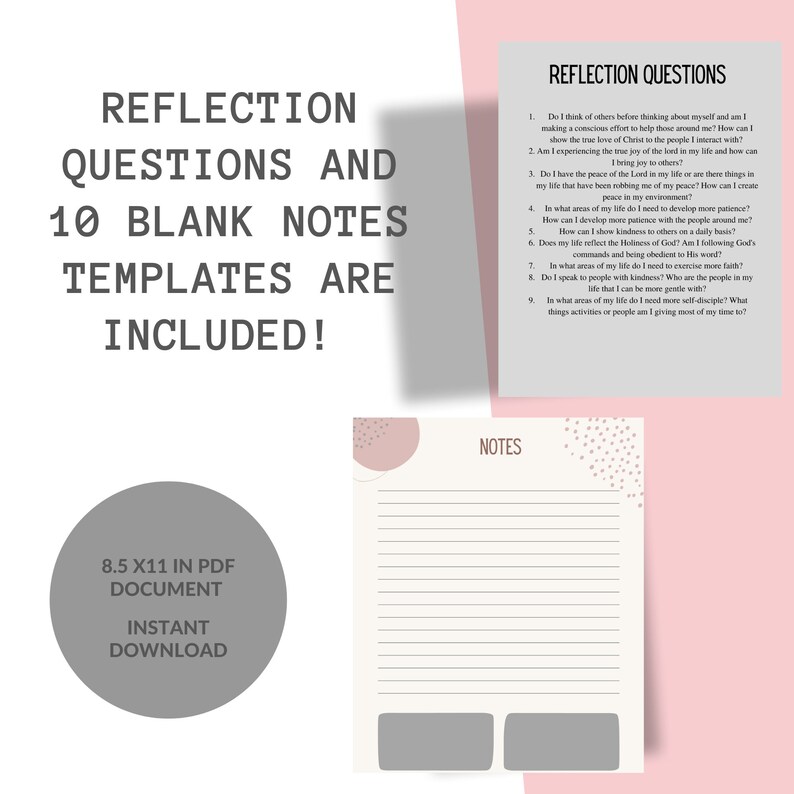 Positive Affirmation Cards,27 Encouraging Verse Cards, Fruits of the ...