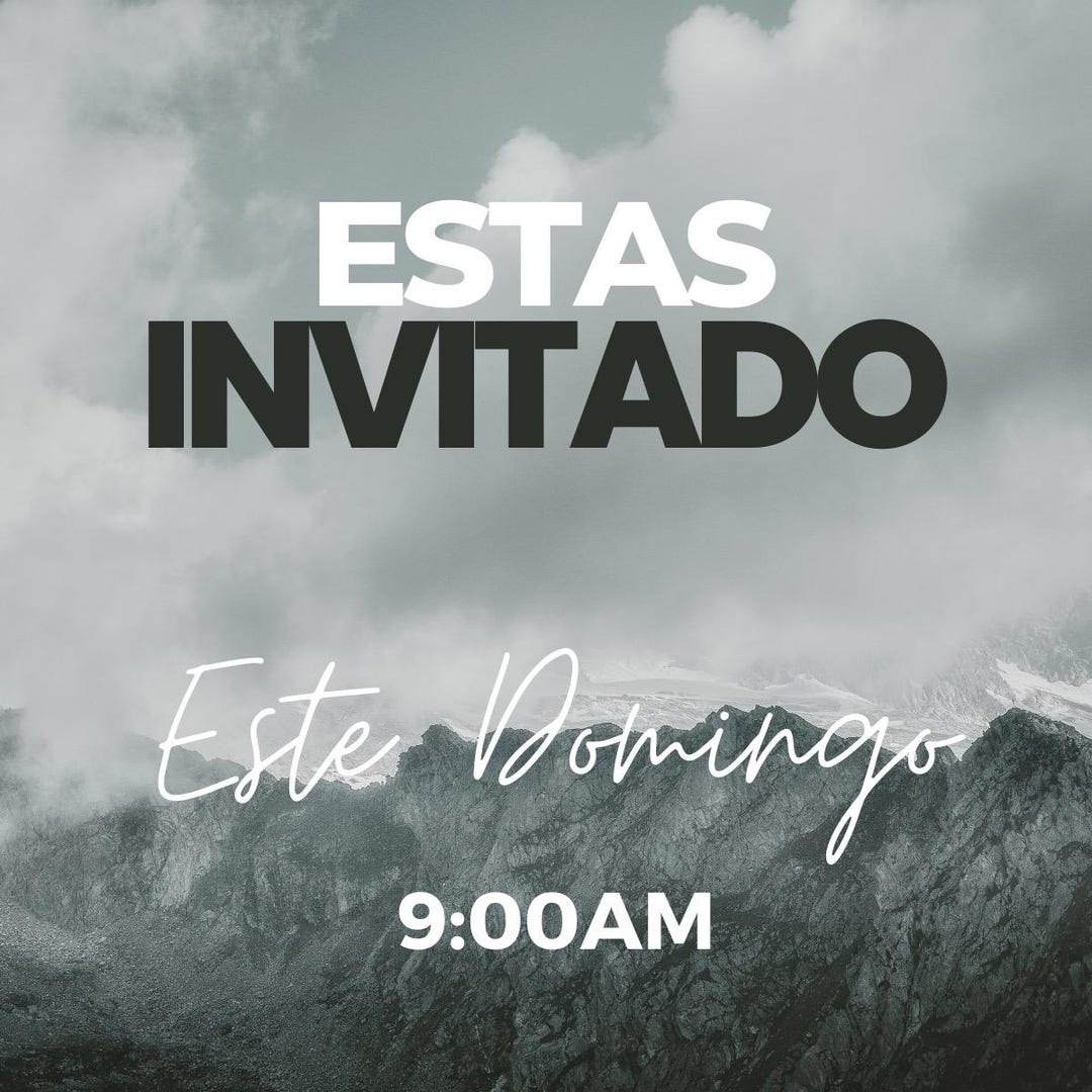 Plantilla Editable De Invitación Para Iglesia | Tarjeta Digital Para ...