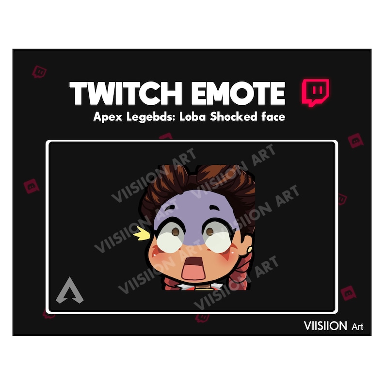 Twitch Emotes // Discord Emotes // Loba Shocked Face Emote for ...