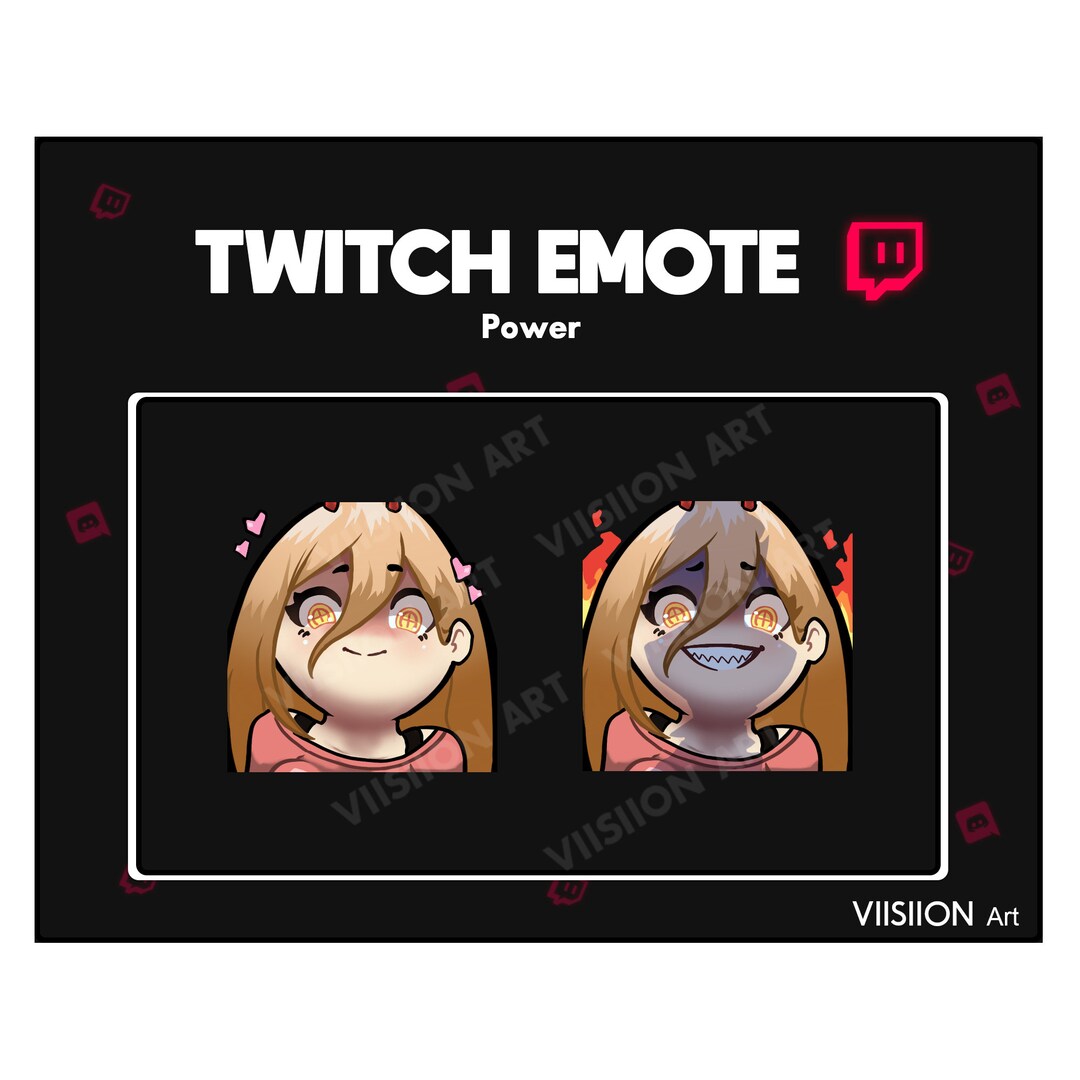 Twitch Emotes // Discord Emotes // Cute Power for Streamers - Etsy