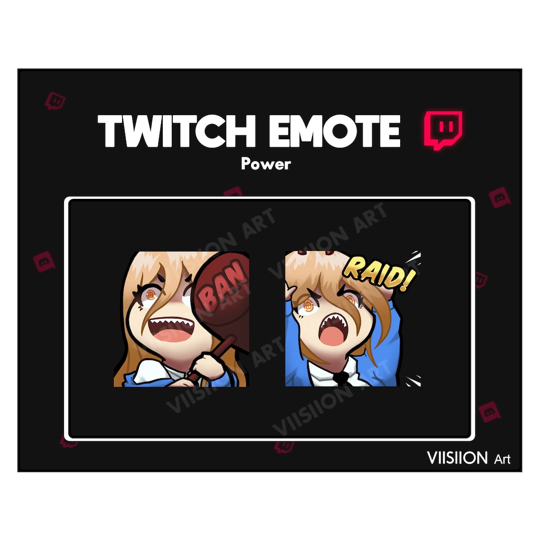 Twitch Emotes // Discord Emotes // Raid & Ban Power for Streamers! - Etsy