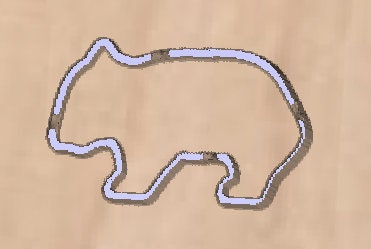 Wombat 2D Profile Vector File Dxf Svg Ai Eps Pdf for CNC Router Plasma ...