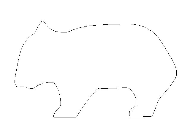 Wombat 2D Profile Vector File Dxf Svg Ai Eps Pdf for CNC Router Plasma ...