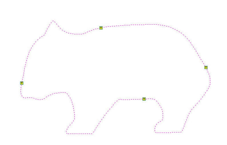 Wombat 2D Profile Vector File Dxf Svg Ai Eps Pdf for CNC Router Plasma ...