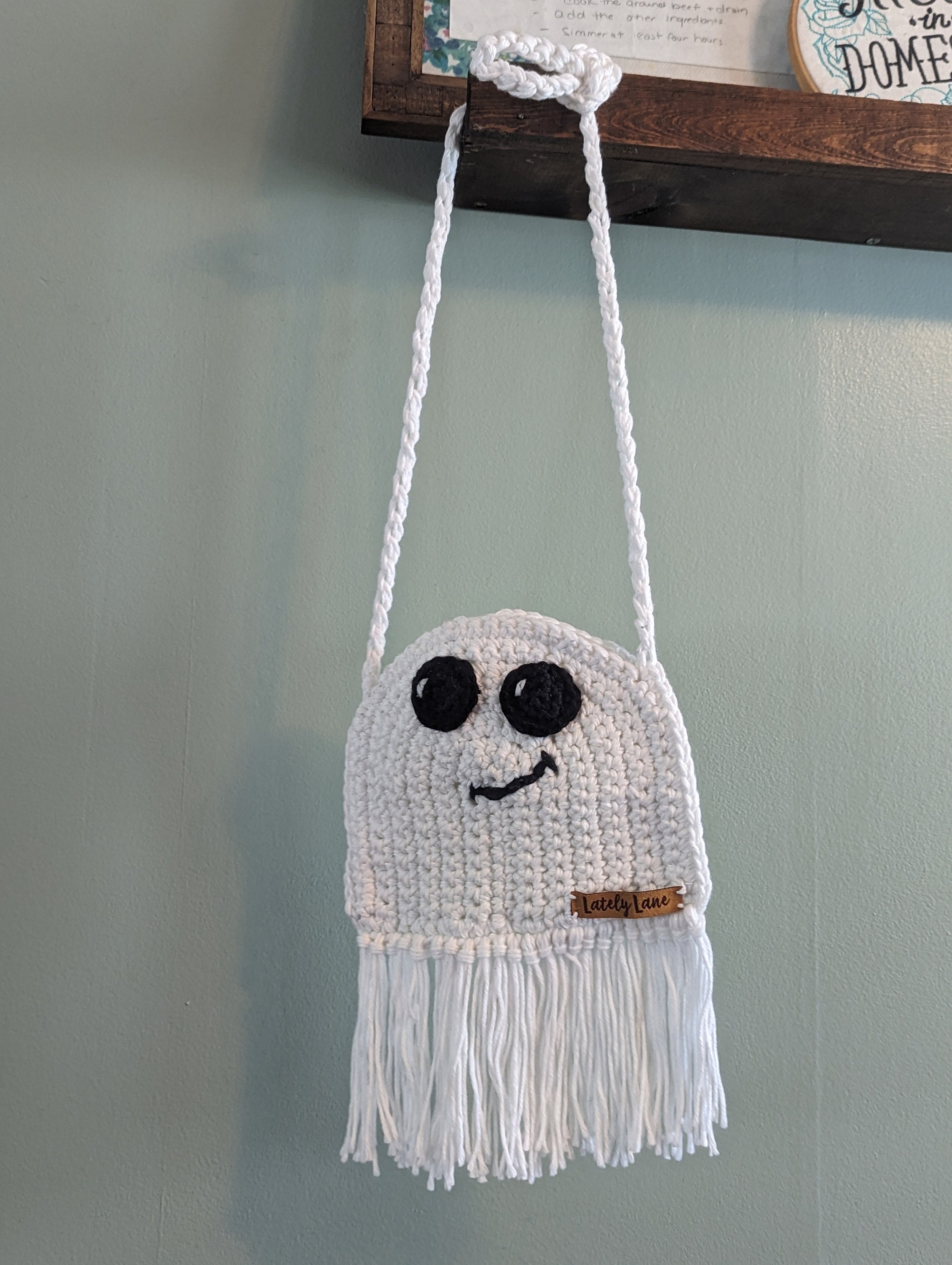 Crocheted Ghost Bag – Handmade Halloween Purse, Glow in the Dark - Etsy