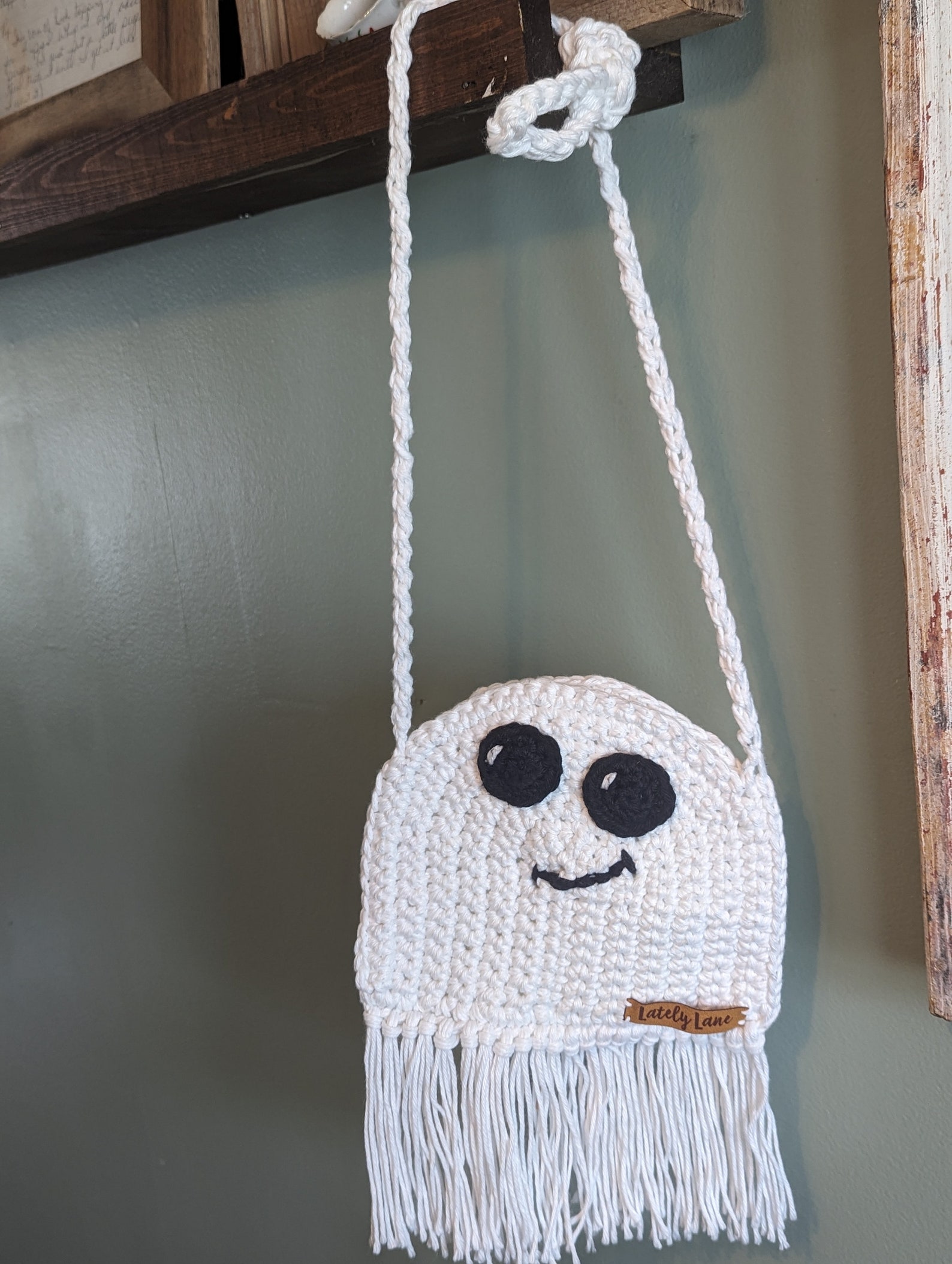 Crocheted Ghost Bag – Handmade Halloween Purse, Glow in the Dark - Etsy