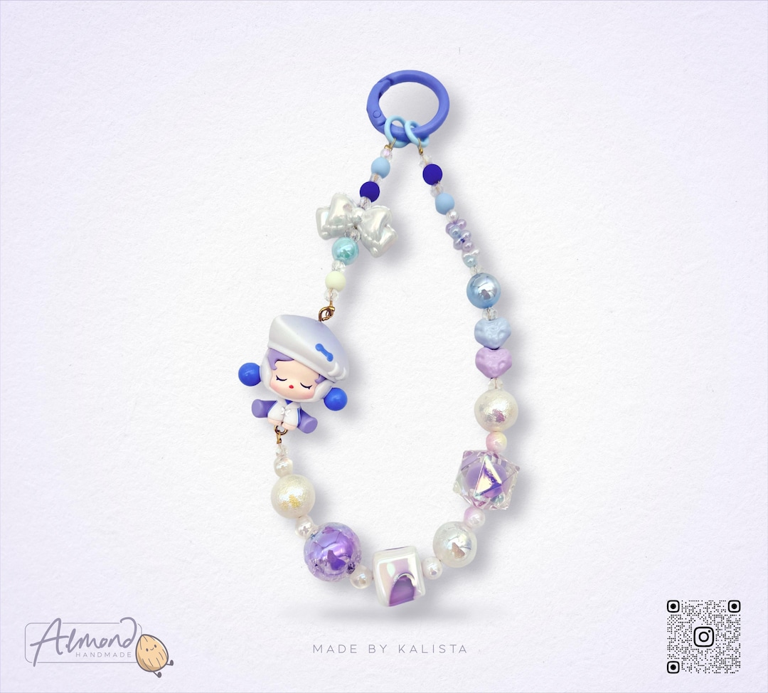 LIMITED EDITION SKULLPANDA Handmade Beaded Keychain Accessory – Kawaii ...