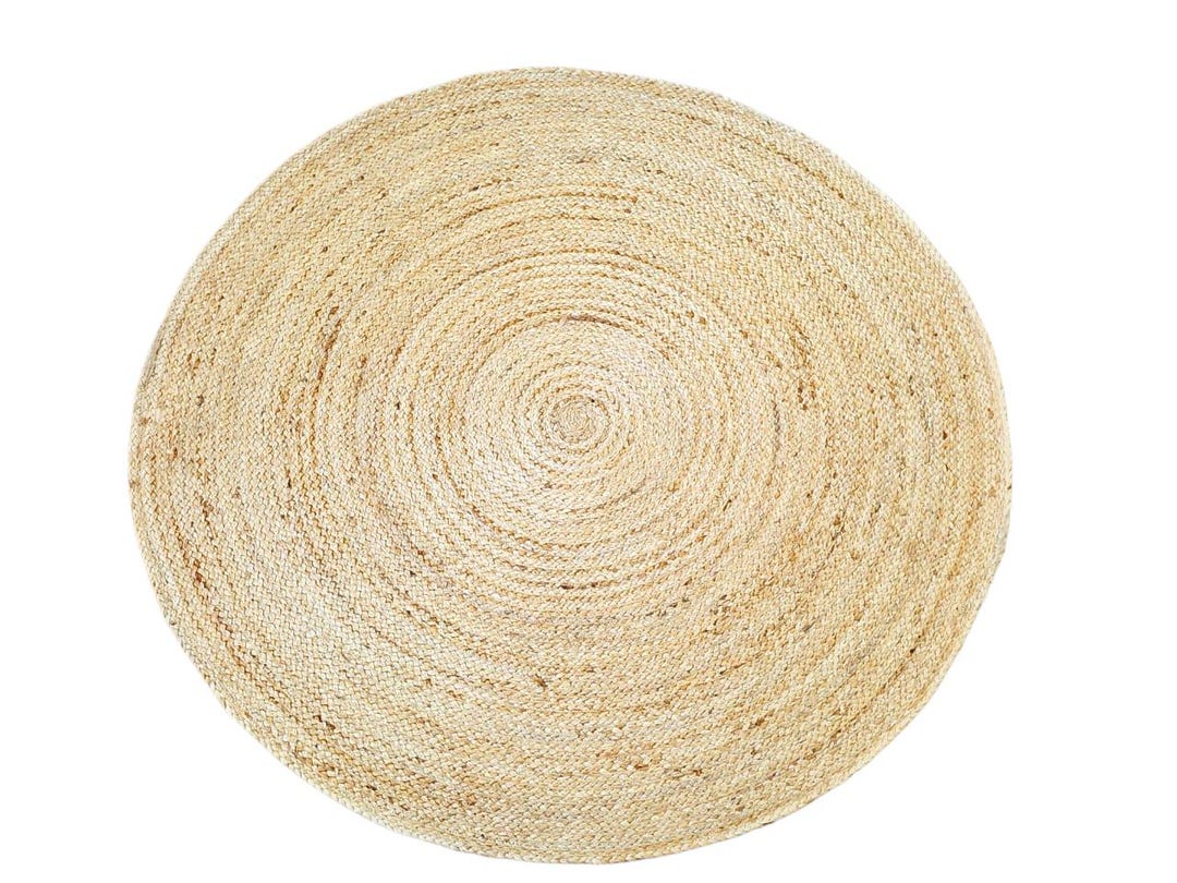Handmade Natural Round Jute Rug Kitchen Circle Rug New Home Gift Boho ...