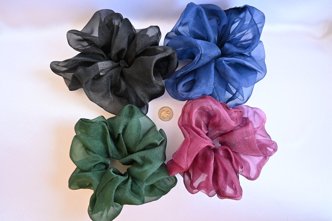 XXL Extra Large Classic Color Crystal Scrunchie - Etsy