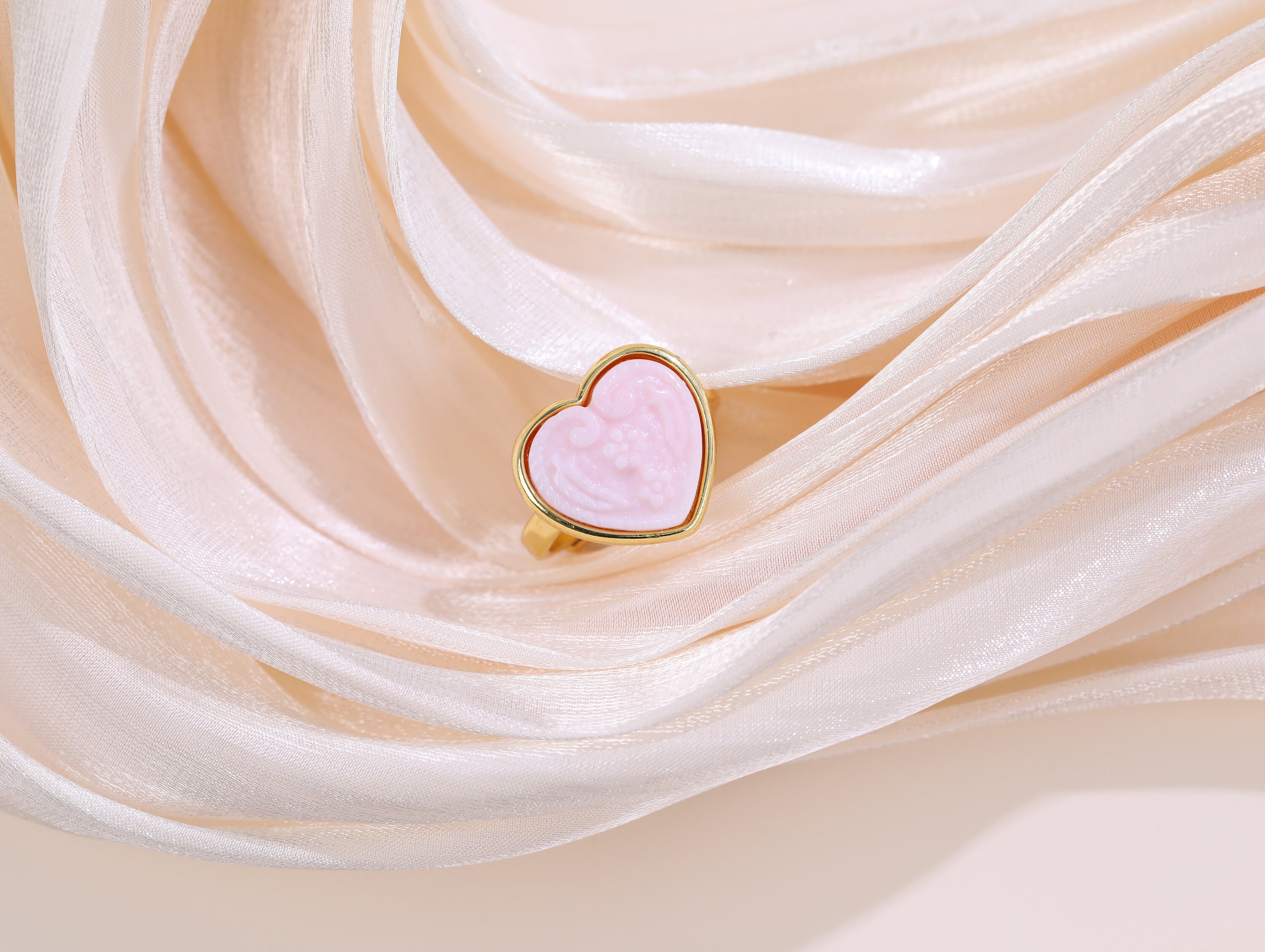 Queen Conch Shell Rings 925 Sterling Silver 18K Gold Plated, Pink ...