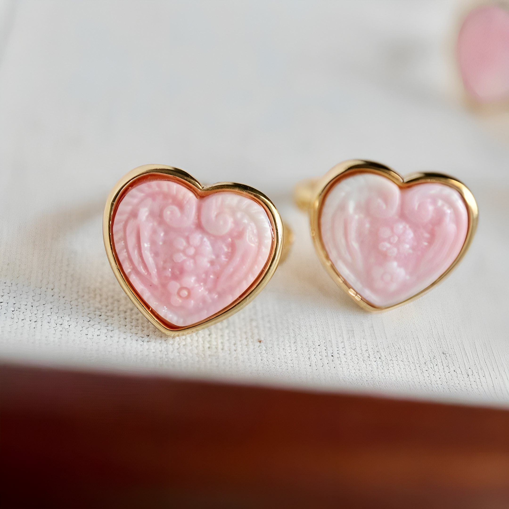 Queen Conch Shell Rings 925 Sterling Silver 18K Gold Plated, Pink ...