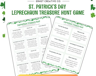 Leprechaun Treasure Hunt | Leprechaun Letter | St Patricks Day Treasure ...