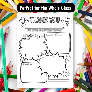 Thank You Teacher Gift From Students | End of School Year Printable ...