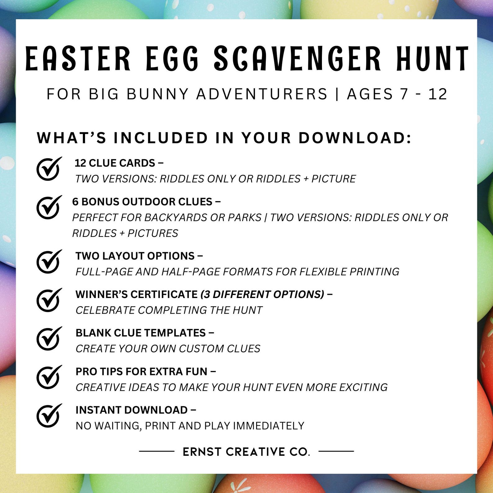 Easter Scavenger Hunt | Indoor Easter Egg Treasure Hunt | Easter Bunny ...