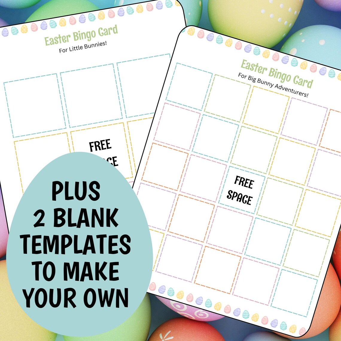 40 Easter Bingo Cards Printable Game | Easter Bingo Boards Activity for ...
