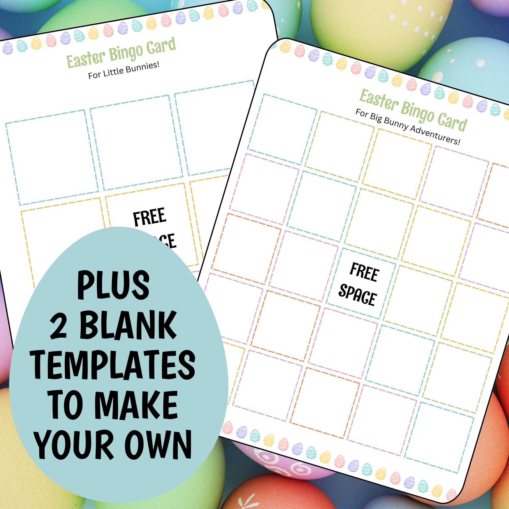 40 Easter Bingo Cards Printable Game | Easter Bingo Boards Activity for ...