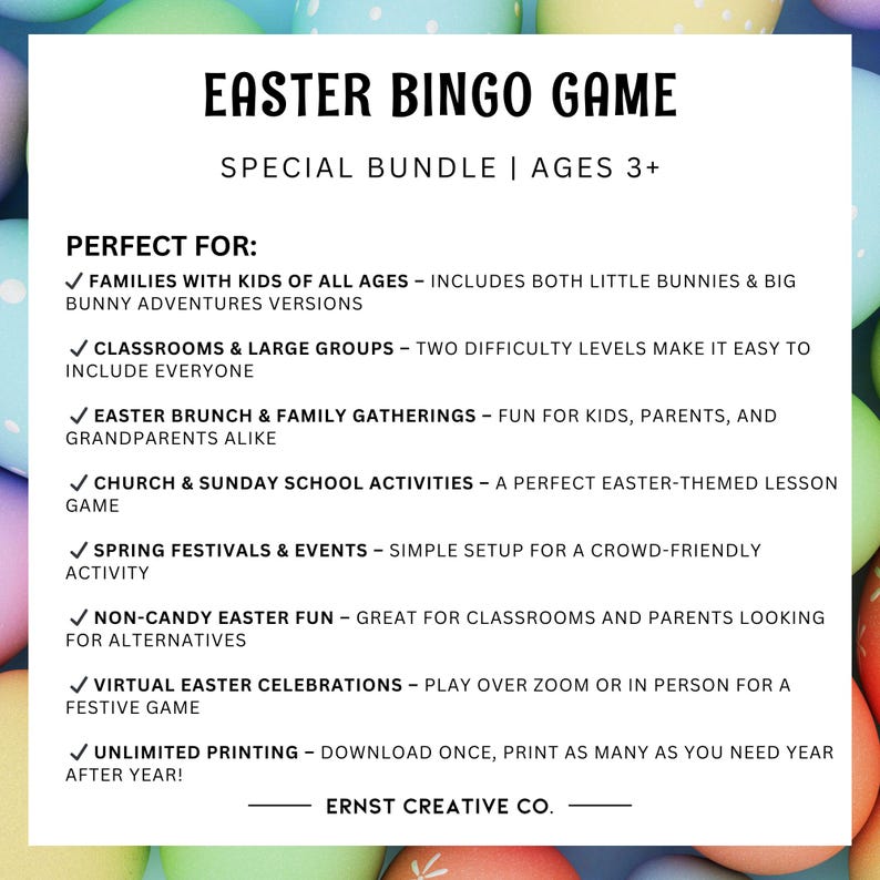 40 Easter Bingo Cards Printable Game | Easter Bingo Boards Activity for ...