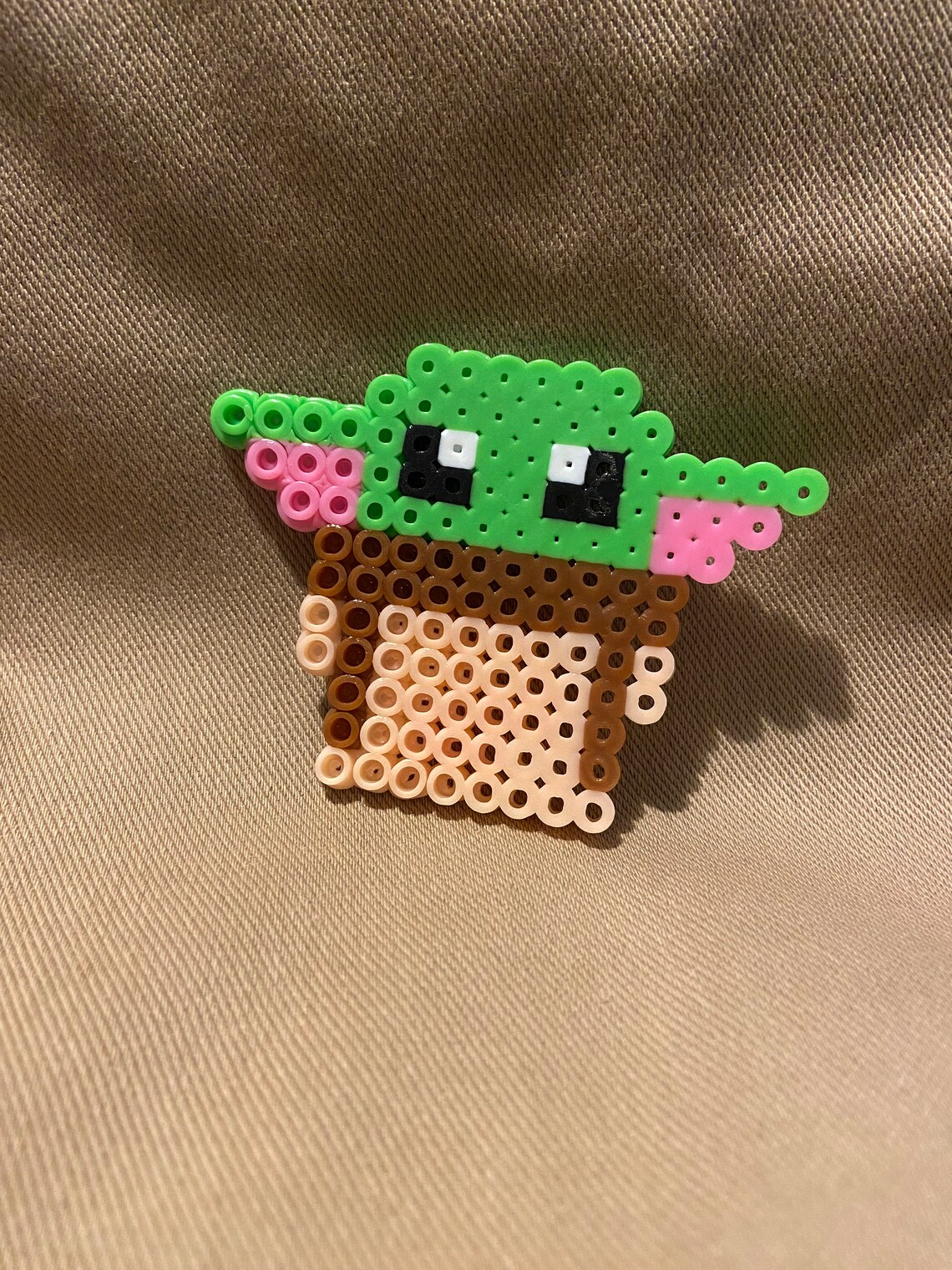 Baby Yoda Grogu Keychain Magnets Perler Beads - Etsy