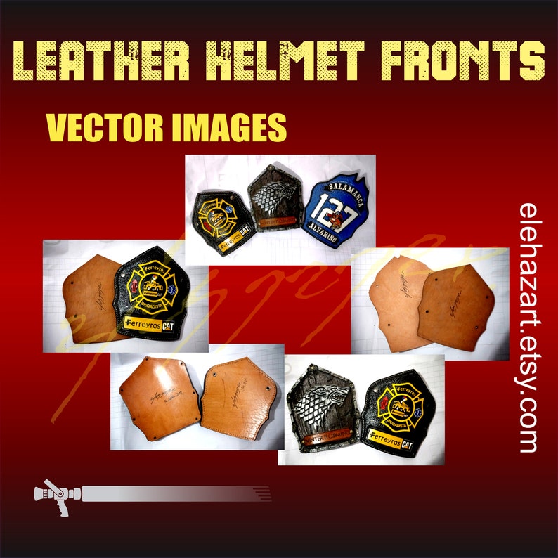 Pack of 4 Vector Templates for Leather Shields for Traditional ...