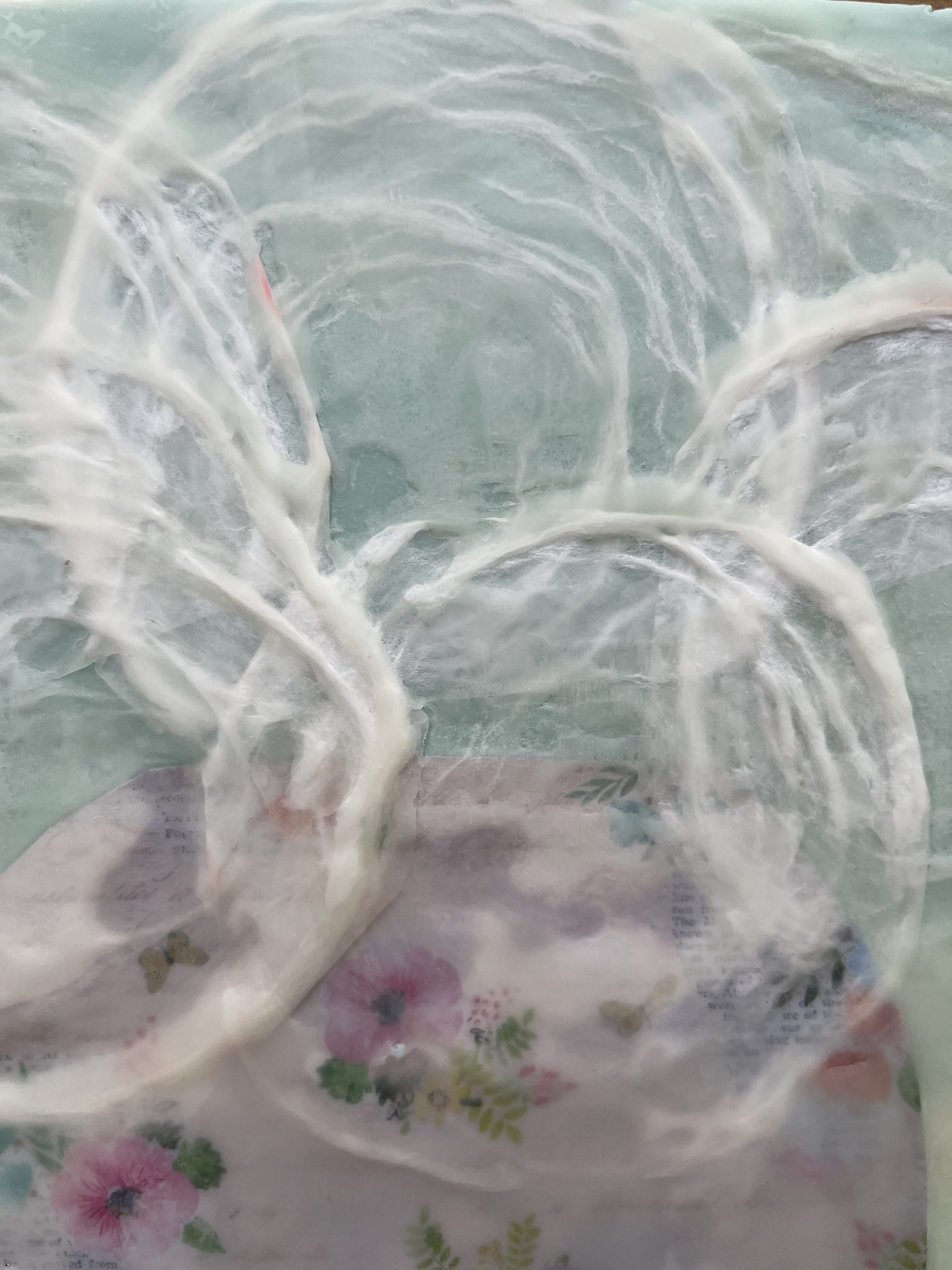Original Encaustic Painting, 10”x10”, Flower Art, Home Decor - Etsy
