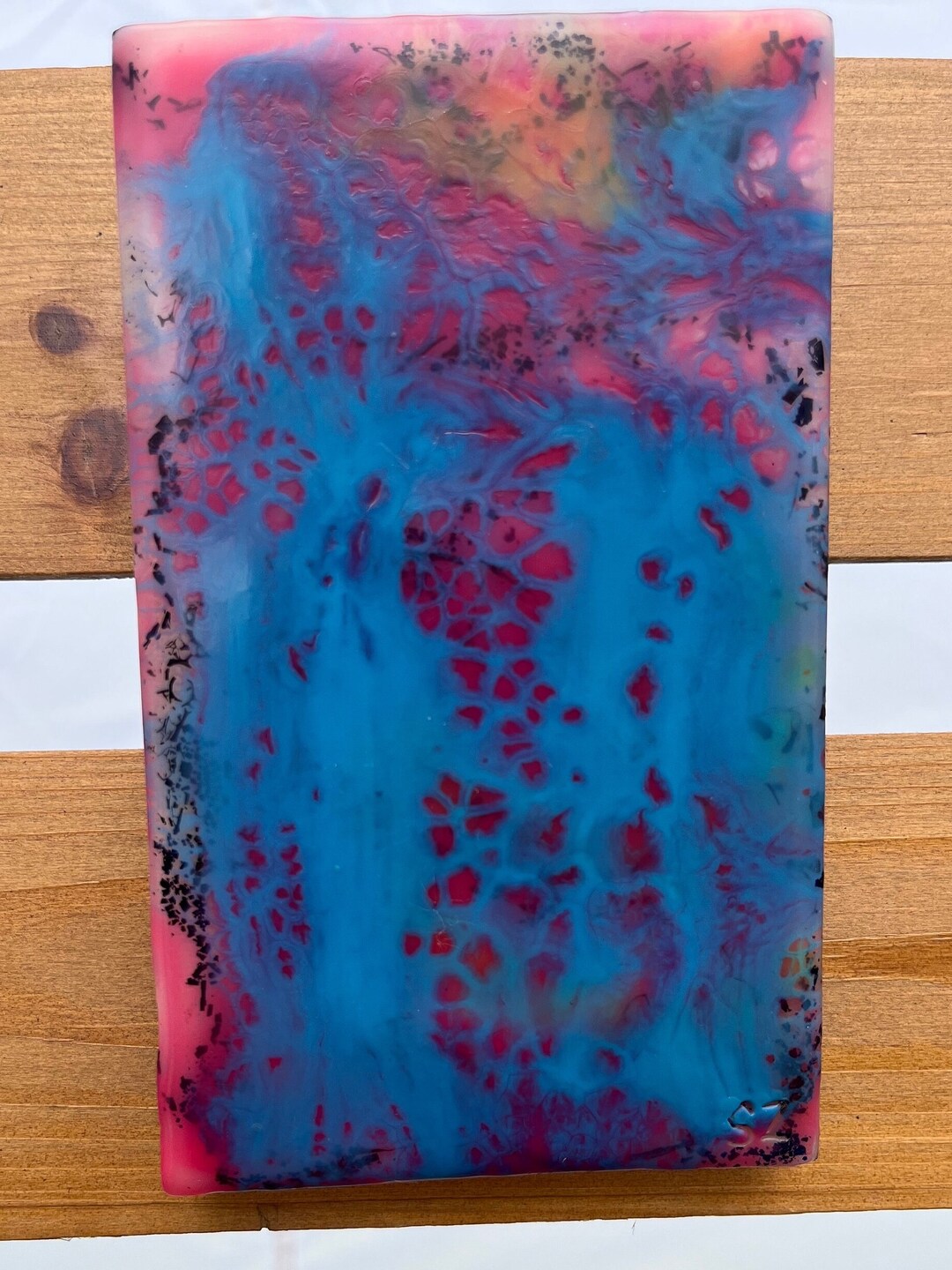 Abstract Original Encaustic Painting, 3.5”x6”, Abstract Art, Home Decor ...