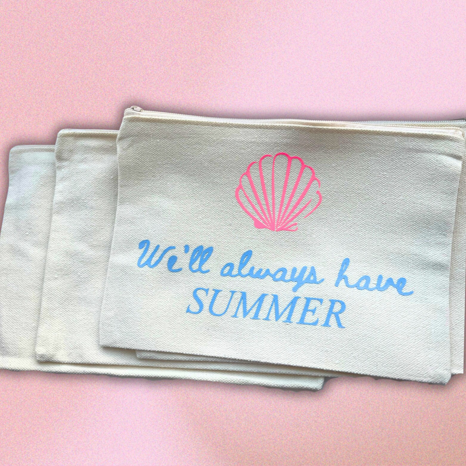 Summer I Turned Pretty Pouch/custom Canvas Zipper Pouch/personalized ...