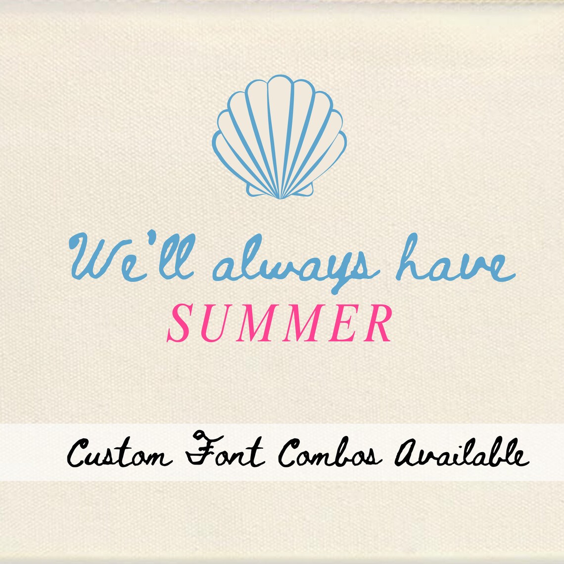 Summer I Turned Pretty Pouch/custom Canvas Zipper Pouch/personalized ...
